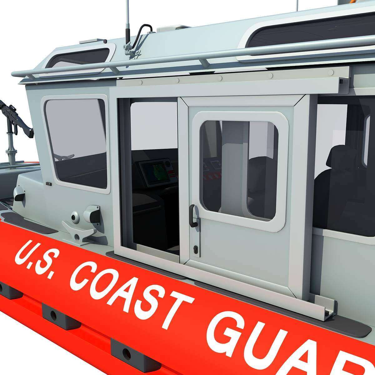 Coast Guard Defender Class Boat - 3D Model by 3D Horse