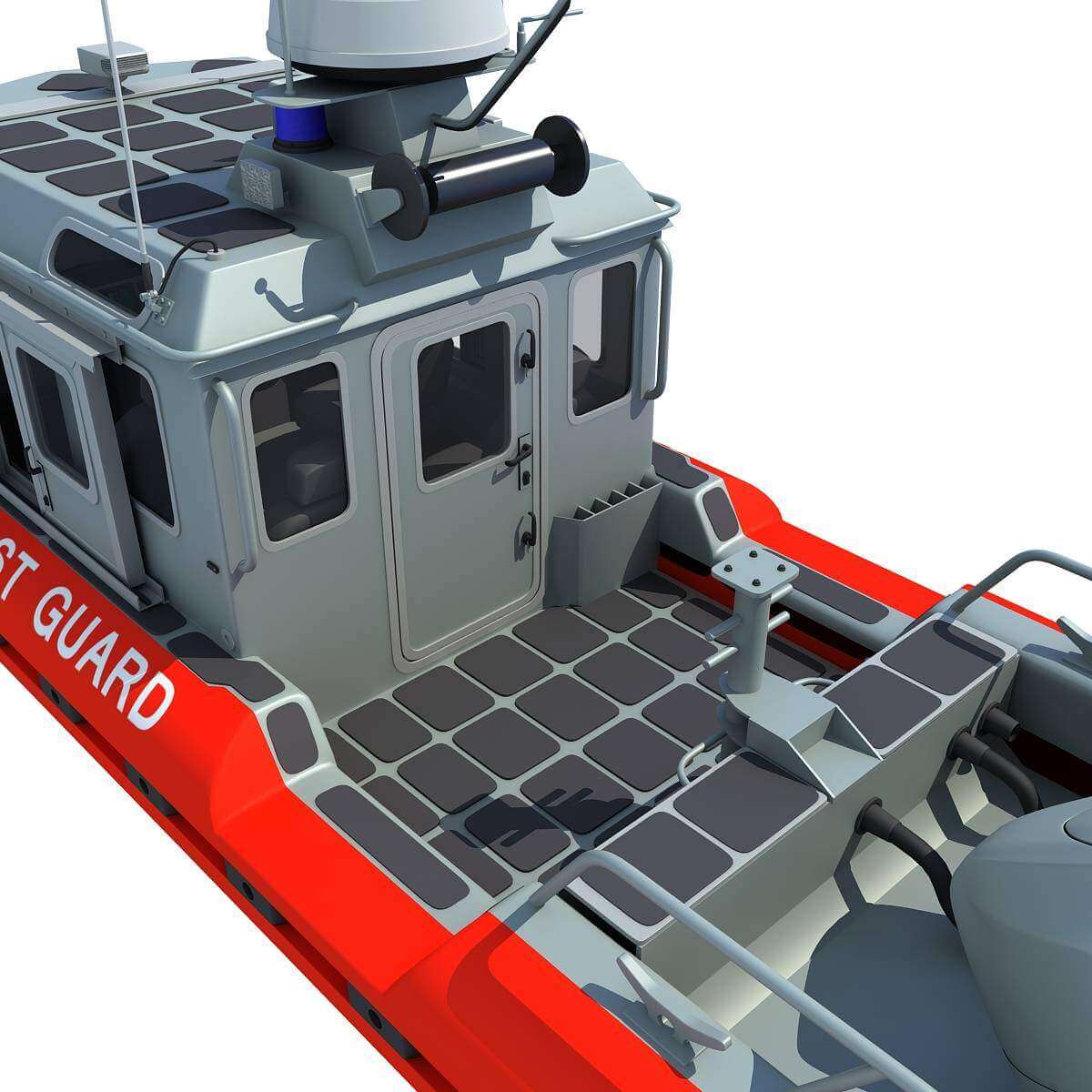 Coast Guard Defender Class Boat - 3D Model by 3D Horse