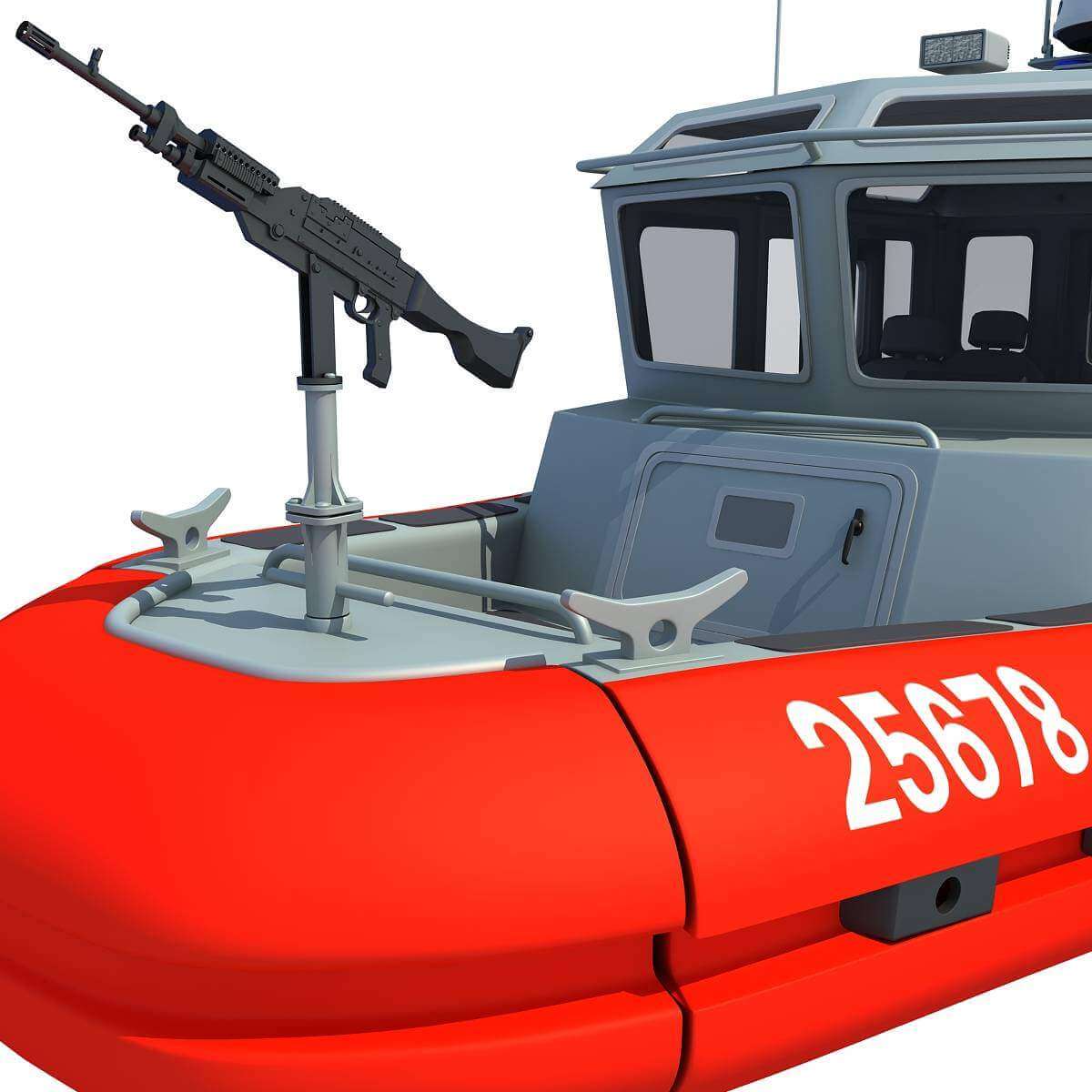 Coast Guard Defender Class Boat - 3D Model by 3D Horse