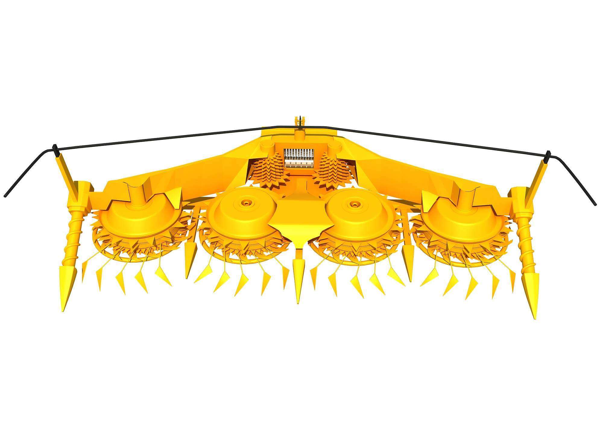 Combine Forage Threshing Header - 3D Model by 3D Horse