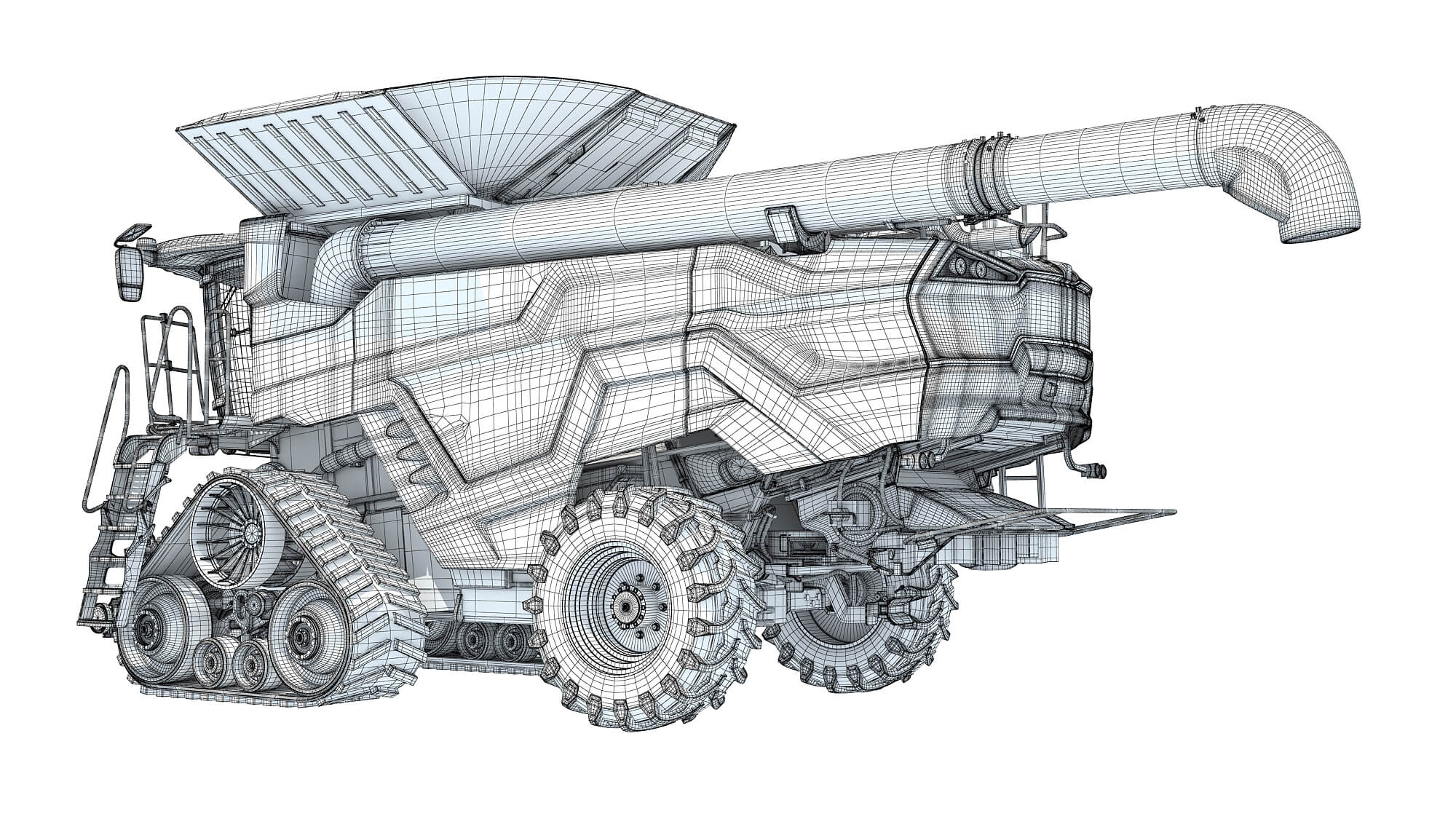 Combine Harvester - 3D Model by 3D Horse