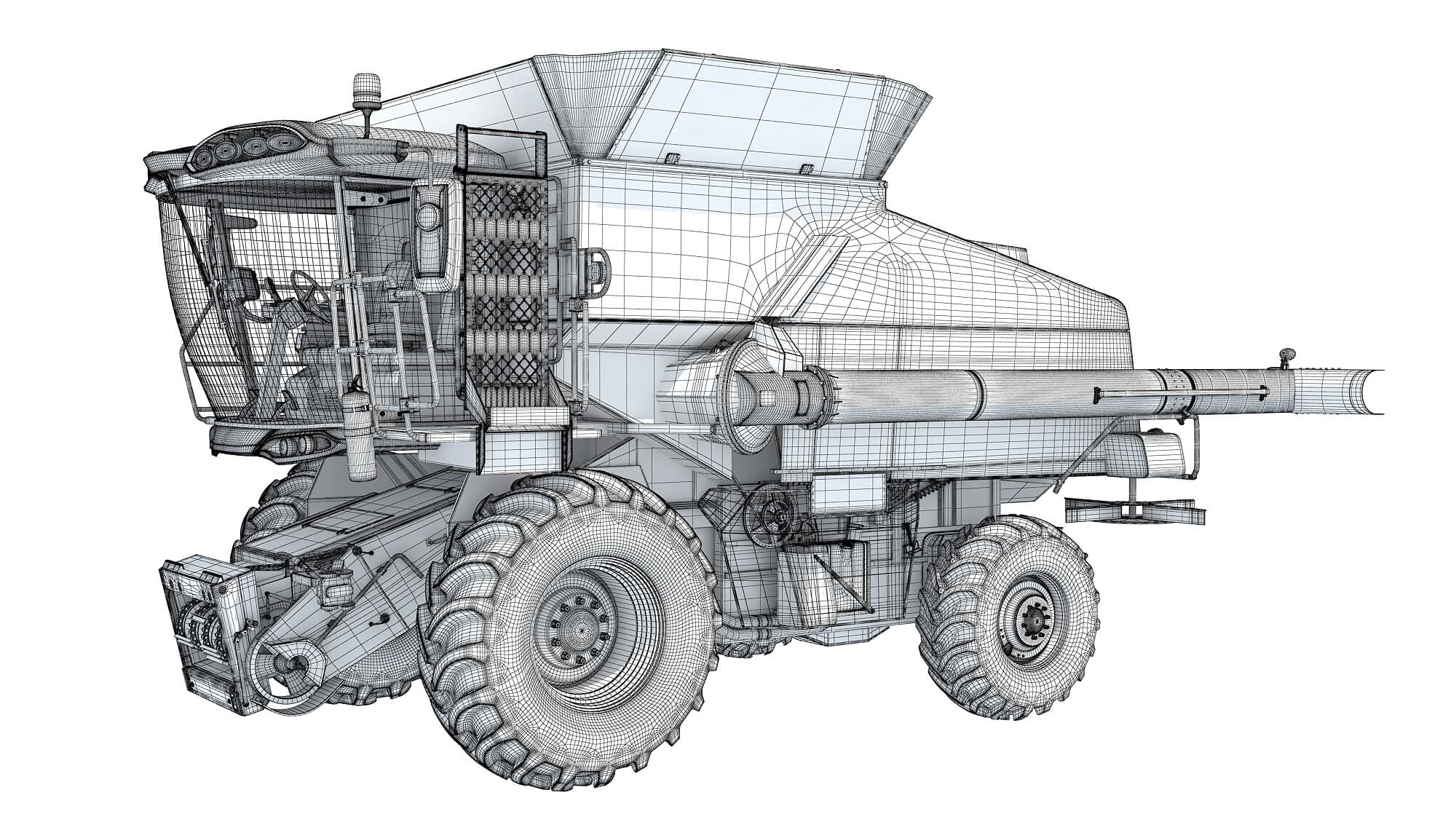 Combine Harvester - 3D Model by 3D Horse