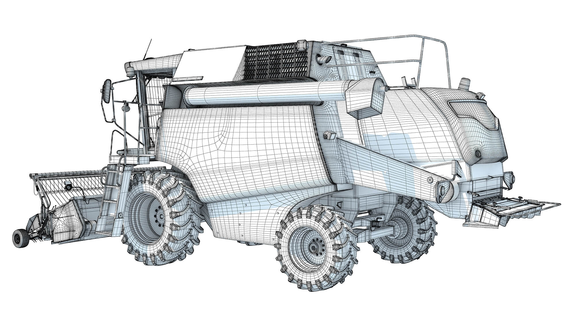Combine Harvester 55 - 3D Model by 3D Horse