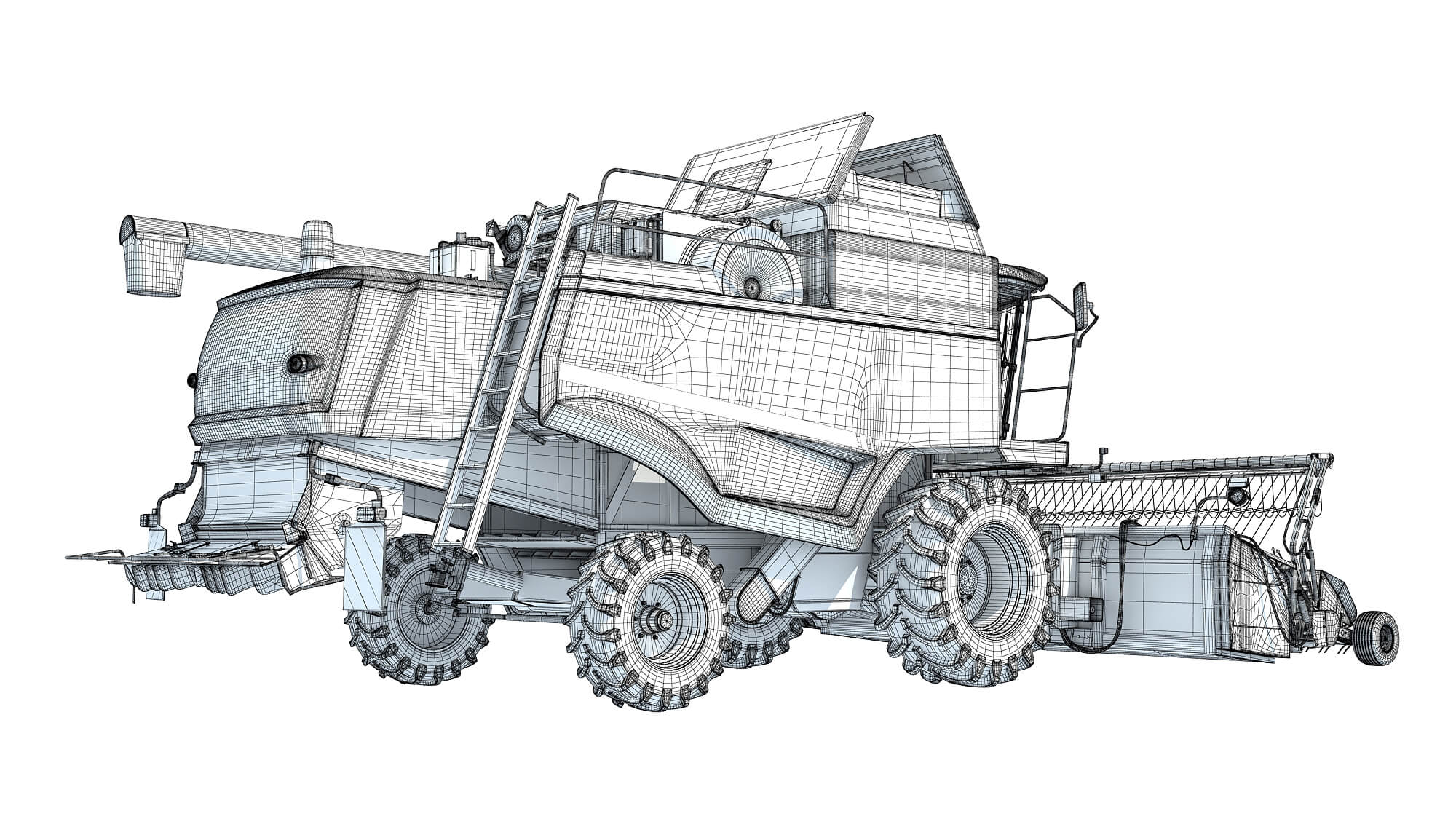 Combine Harvester 55 - 3D Model by 3D Horse