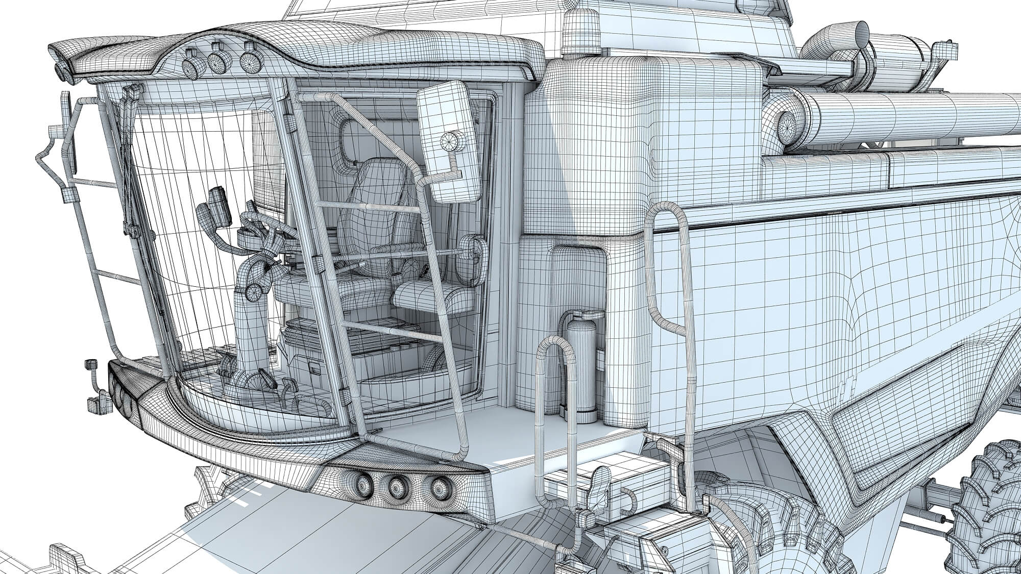 Combine Harvester 55 - 3D Model by 3D Horse