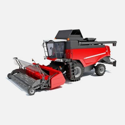 Combine Harvester 55 - 3D Model by 3D Horse