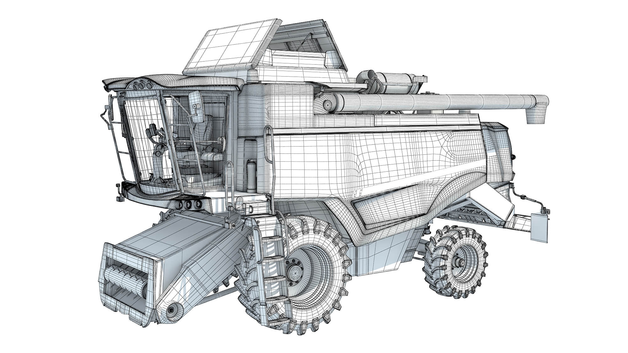 Combine Harvester - 3D Model by 3D Horse