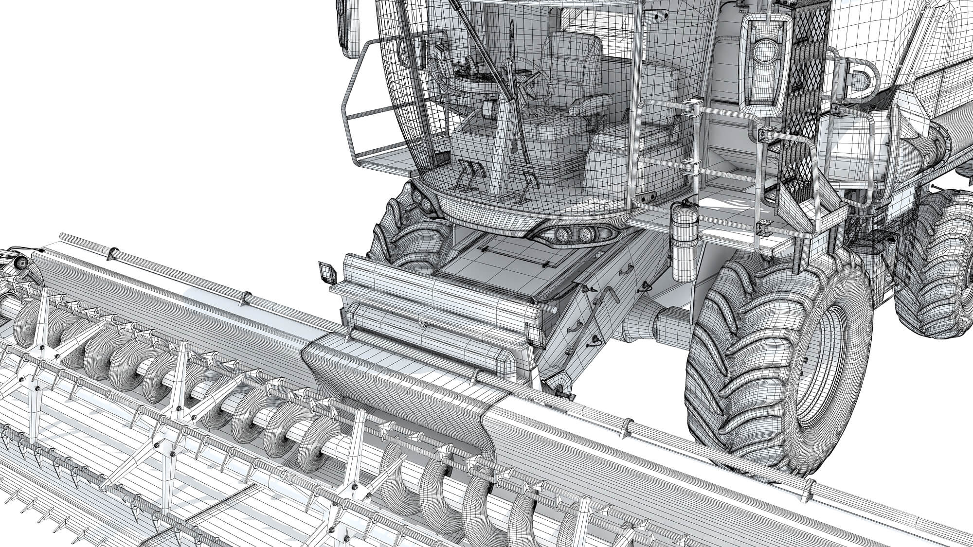 Combine Harvester - 3D Model by 3D Horse