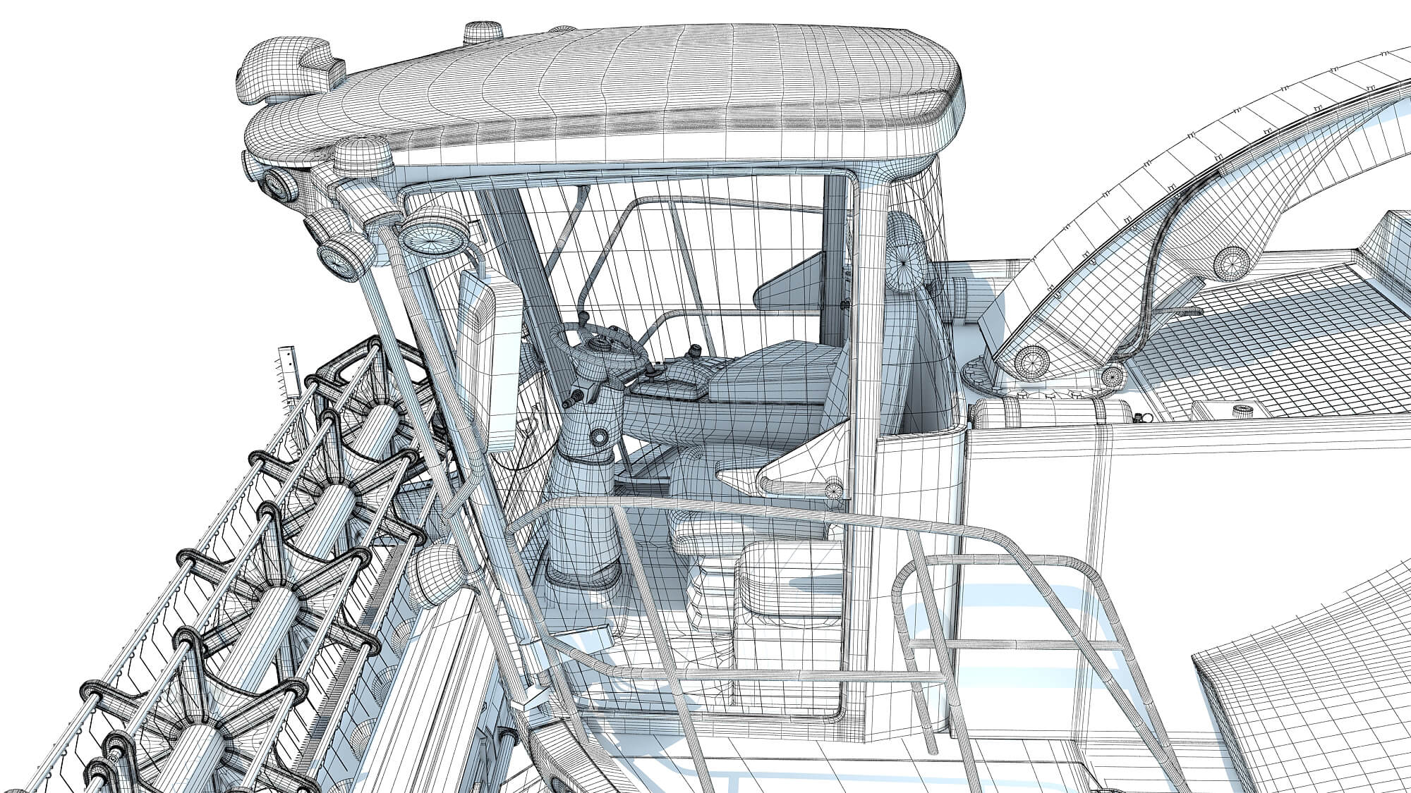 Combine Harvester V33 - 3D Model by 3D Horse