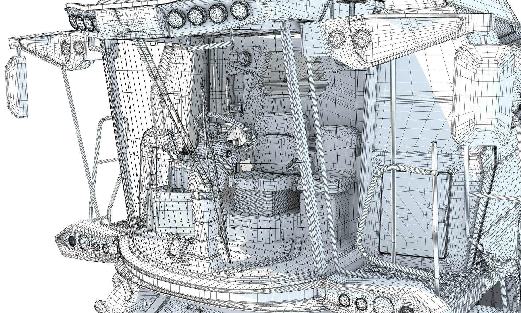 Combine Harvester - 3D Model by 3D Horse