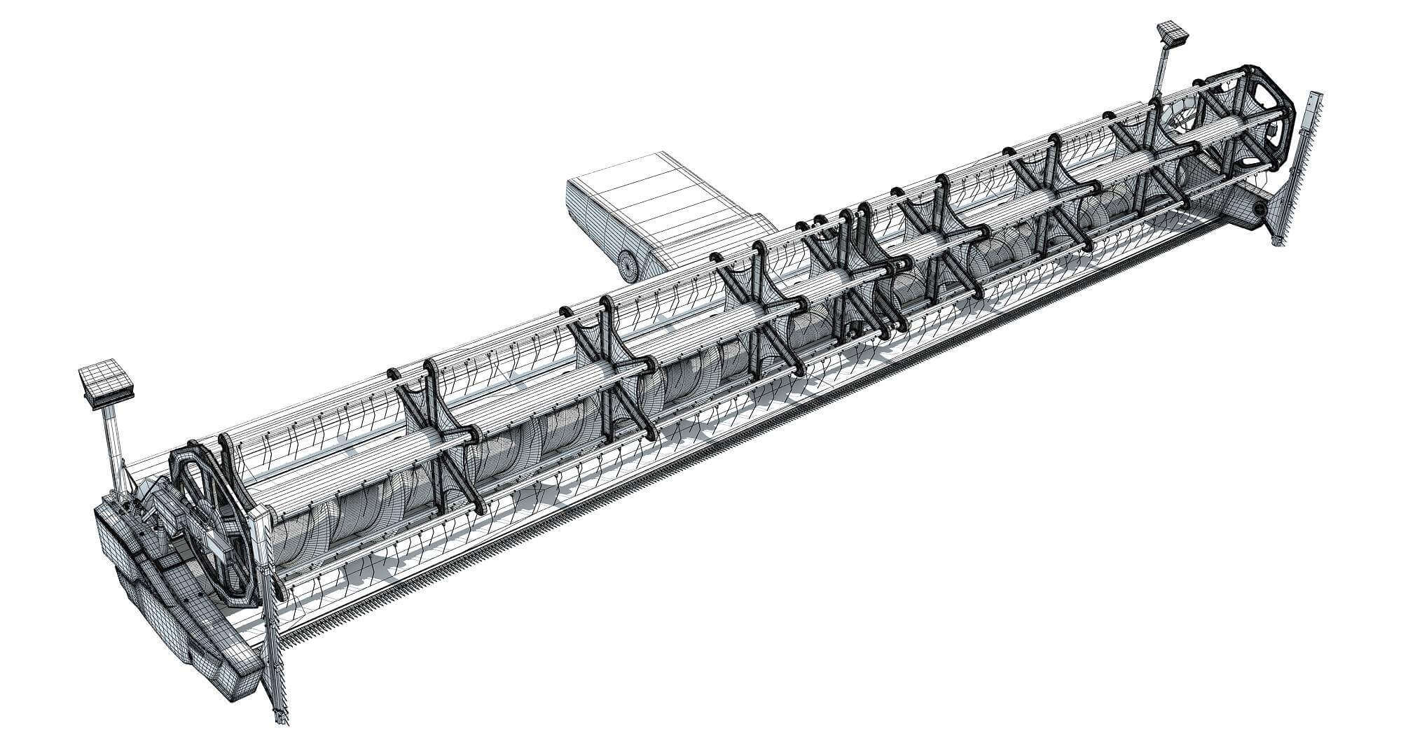 Combine Threshing Machine - 3D Model by 3D Horse