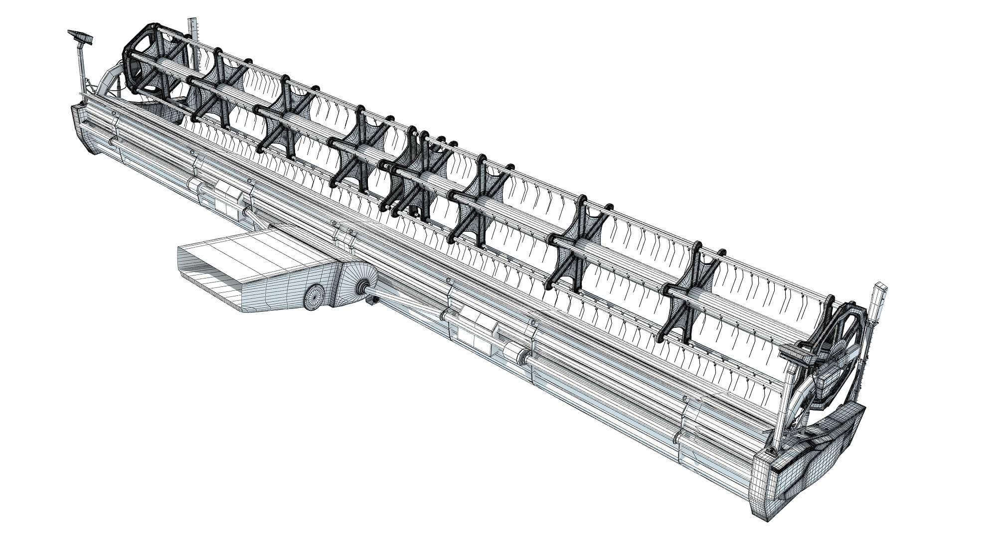 Combine Threshing Machine - 3D Model by 3D Horse