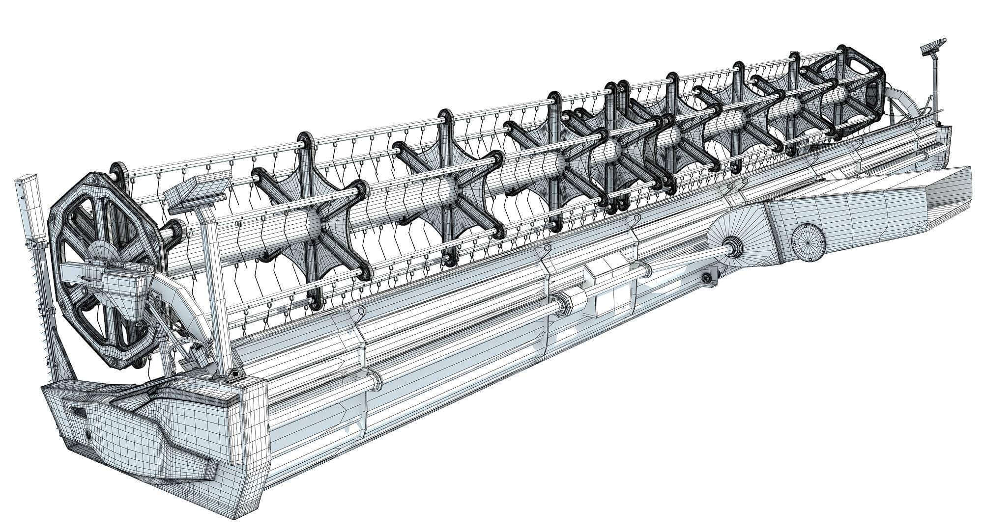 Combine Threshing Machine - 3D Model by 3D Horse