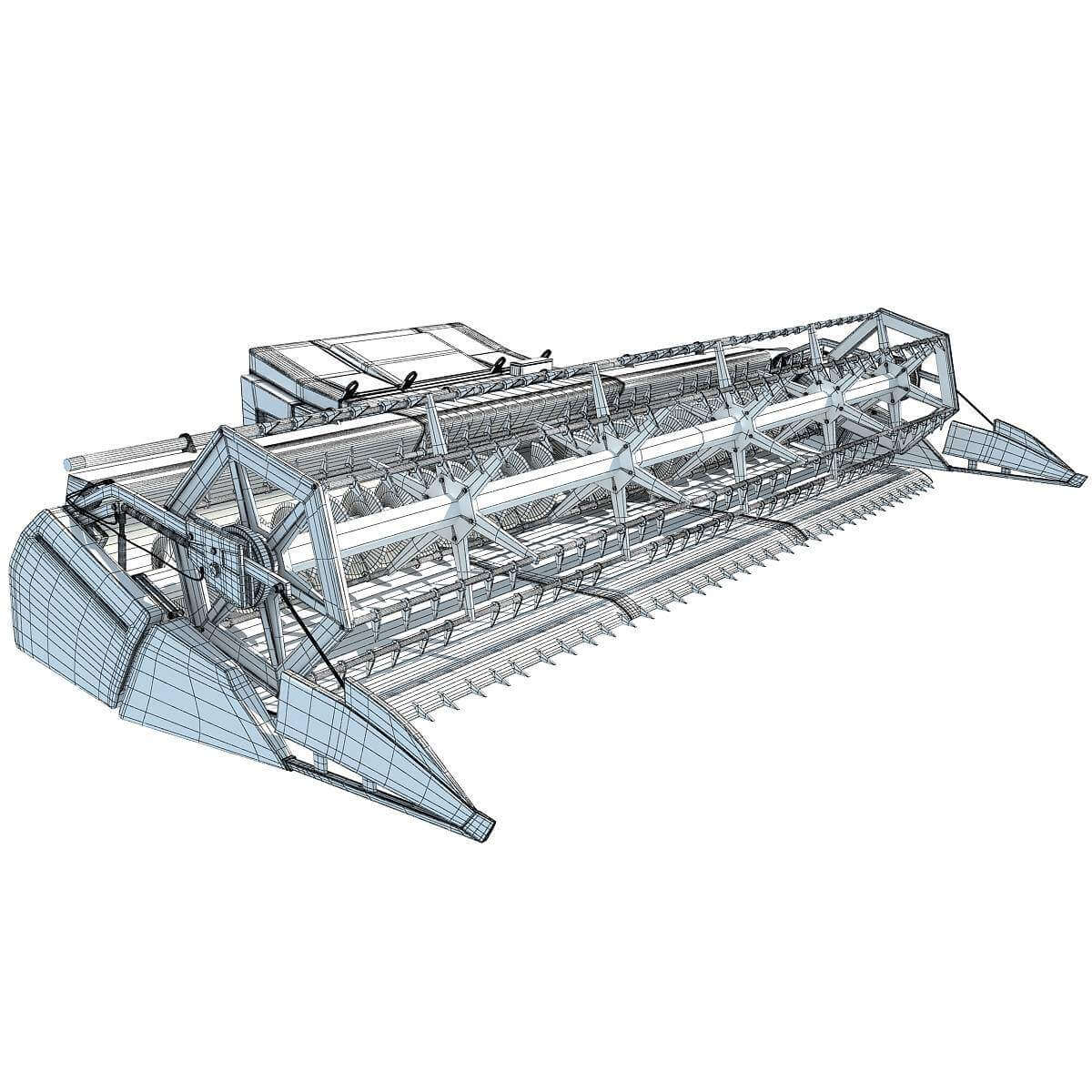 Combine Threshing Machine - 3D Model by 3D Horse