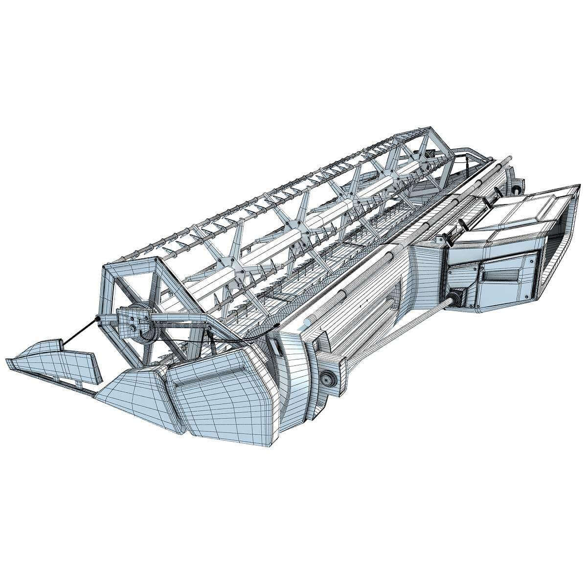 Combine Threshing Machine - 3D Model by 3D Horse