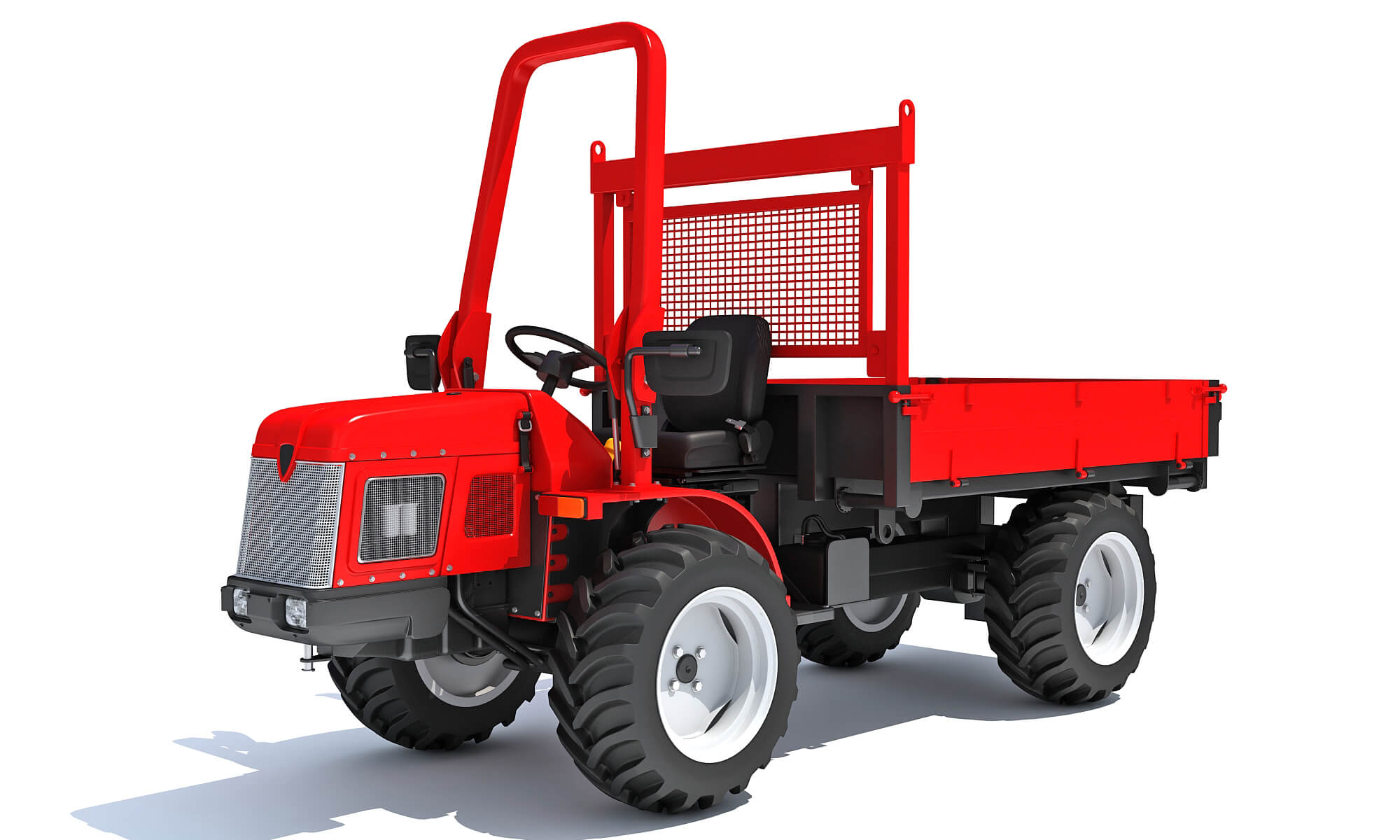 Compact Farm Transporter Tractor Trailer - 3D Model by 3D Horse