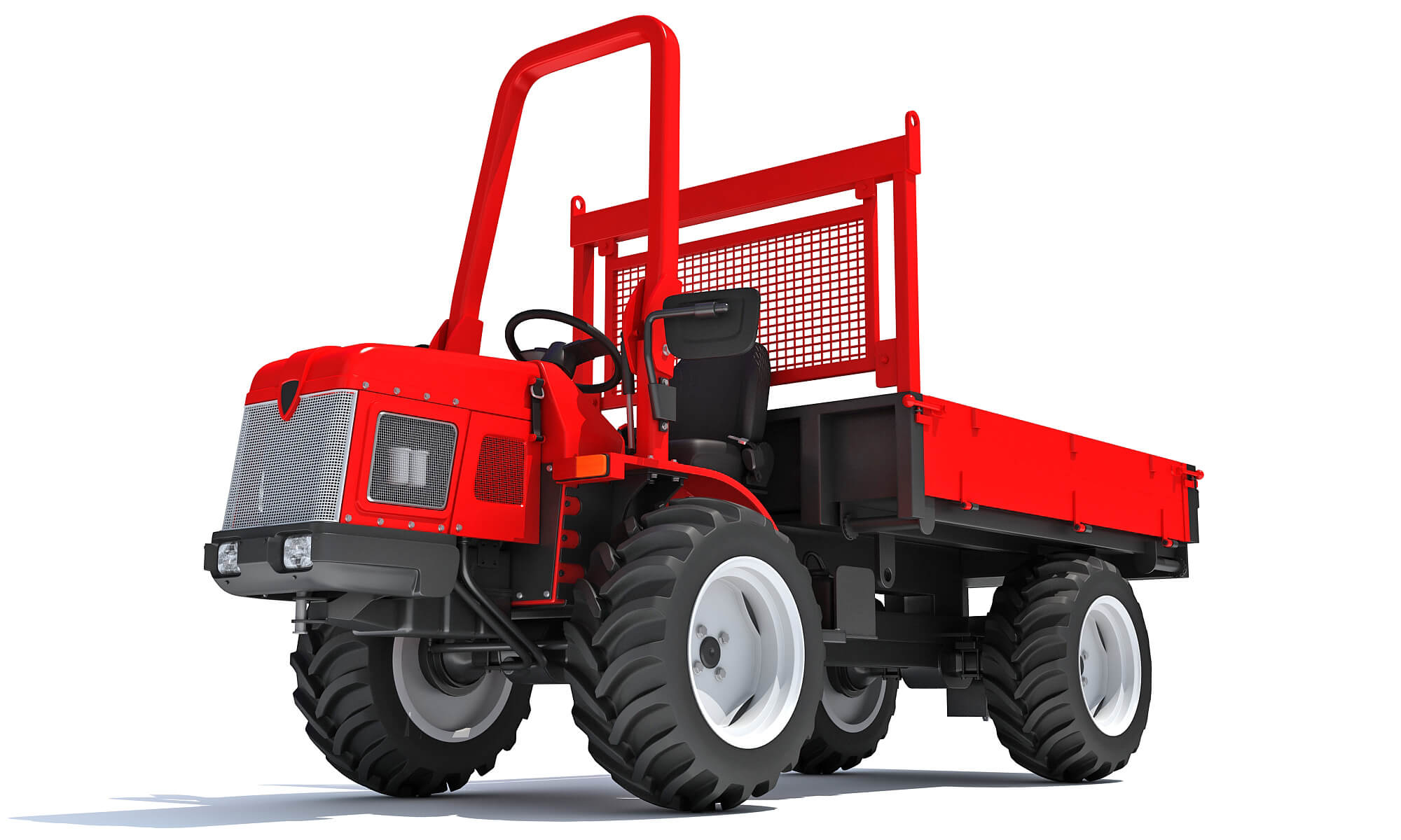 Compact Farm Transporter Tractor Trailer - 3D Model by 3D Horse