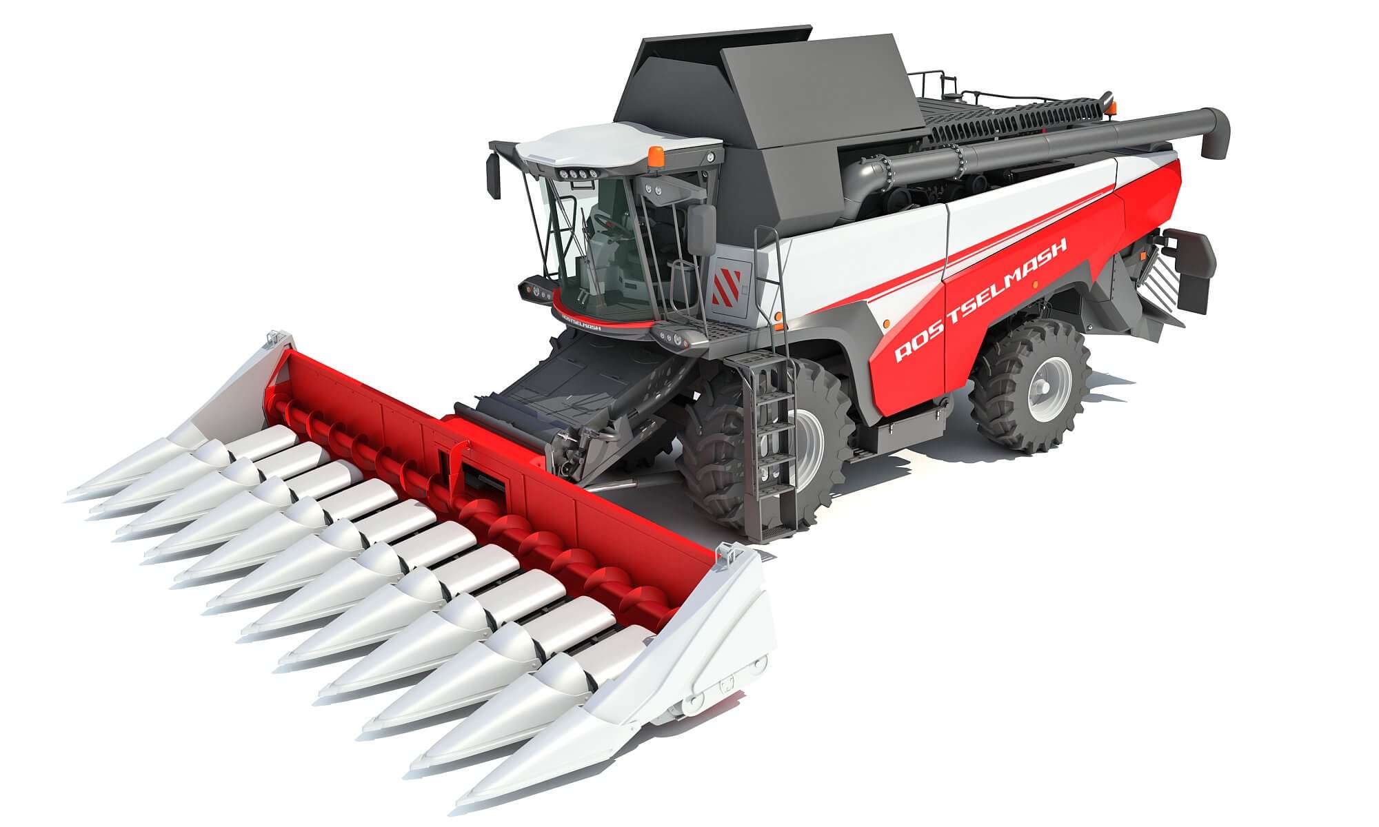 Corn Head Combine Harvester - 3D Model by 3D Horse