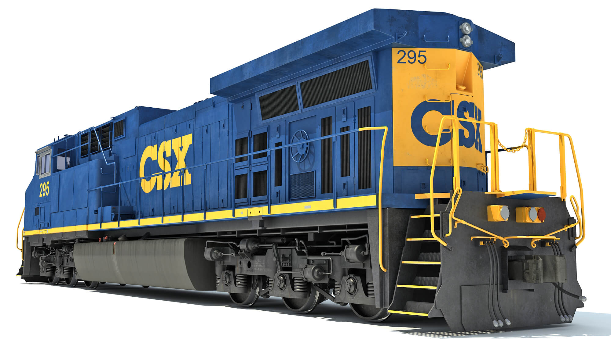 CSX Diesel Electric Locomotive - 3D Model by 3D Horse