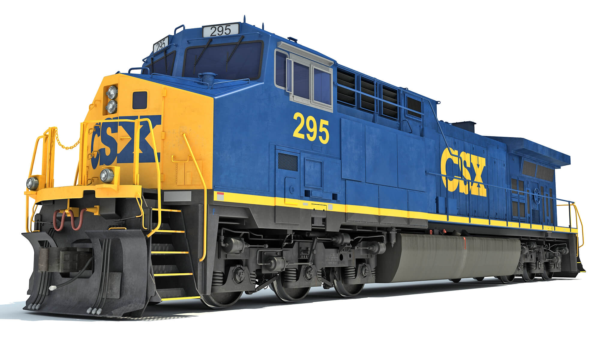 CSX Diesel Electric Locomotive - 3D Model by 3D Horse