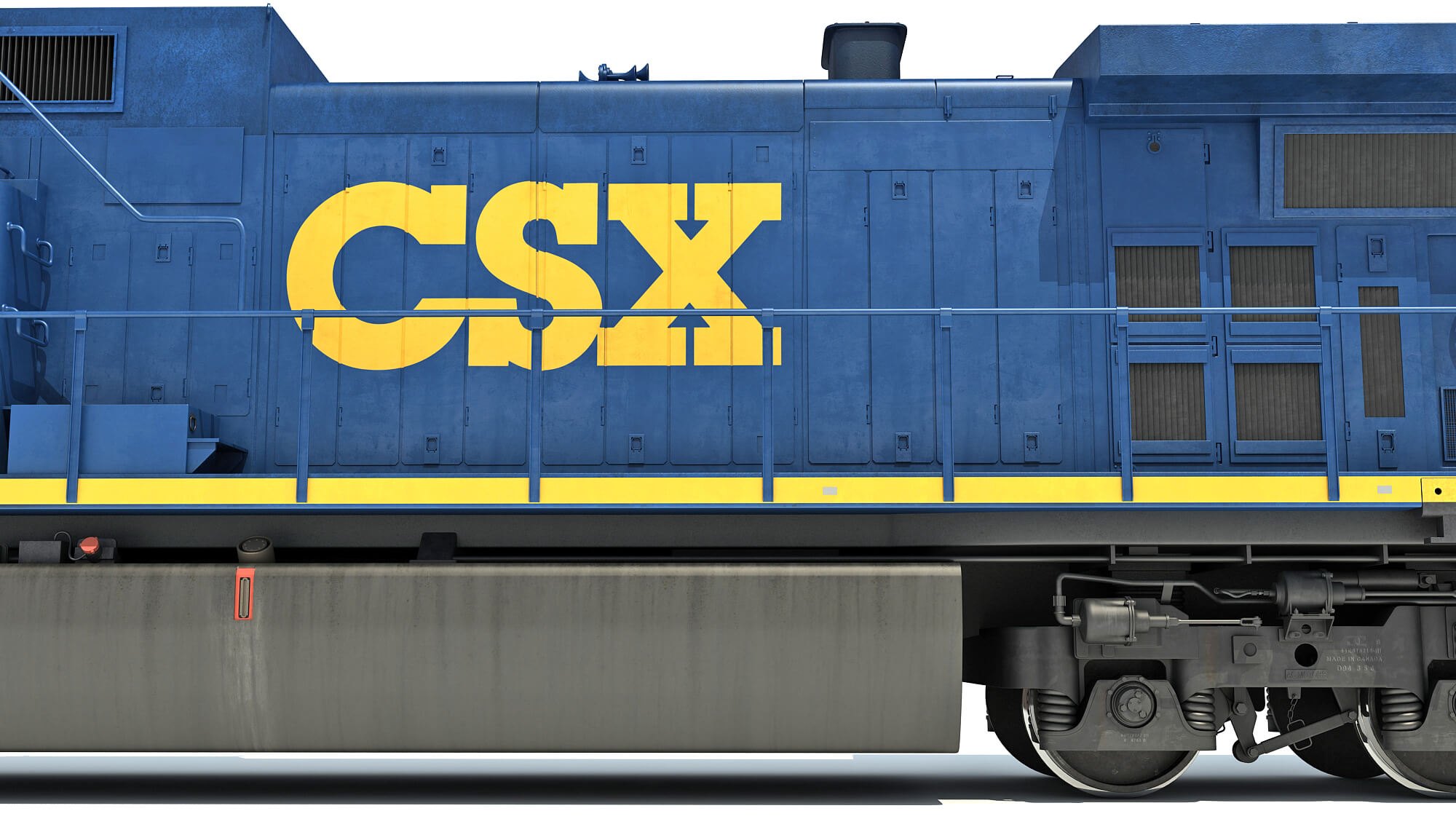 CSX Diesel Electric Locomotive - 3D Model by 3D Horse