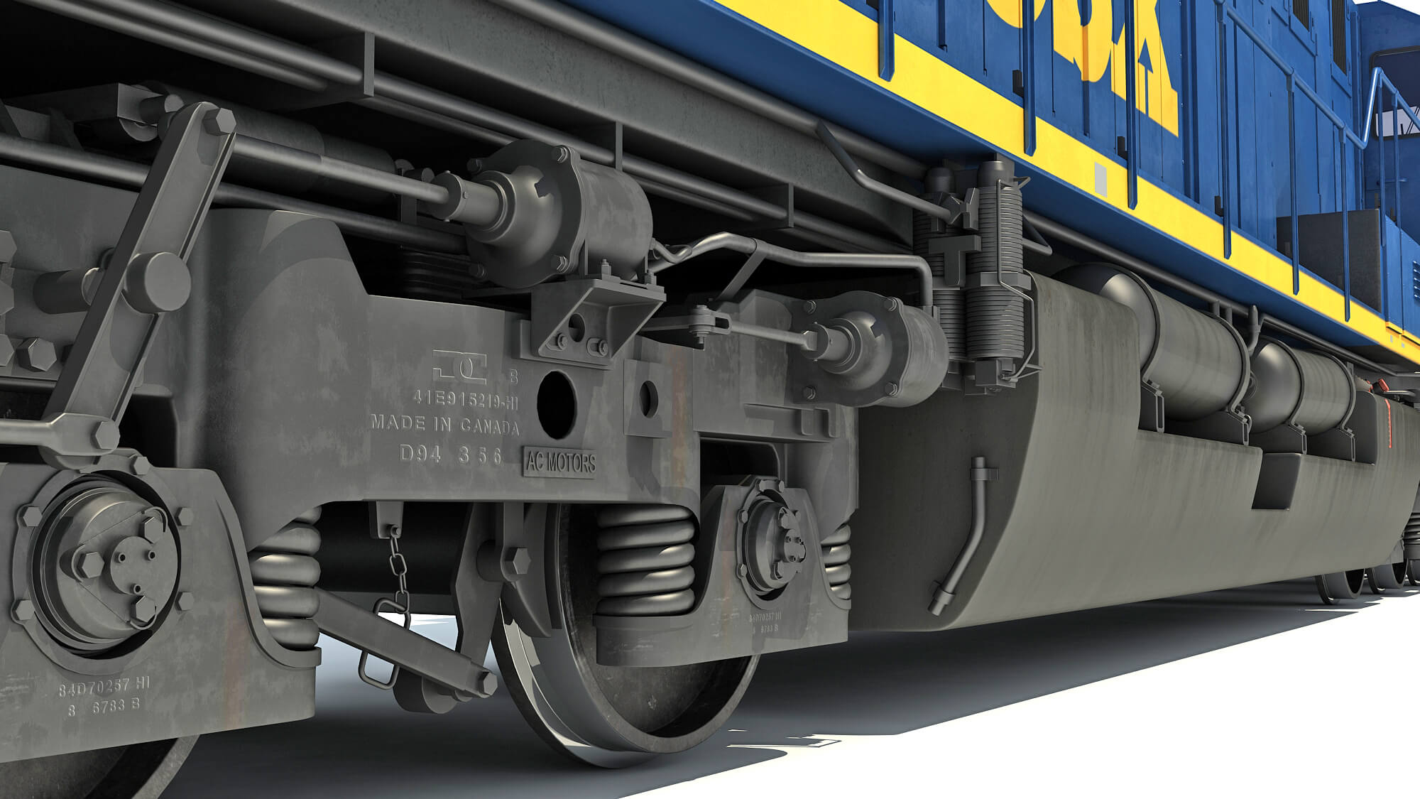 CSX Diesel Electric Locomotive - 3D Model by 3D Horse