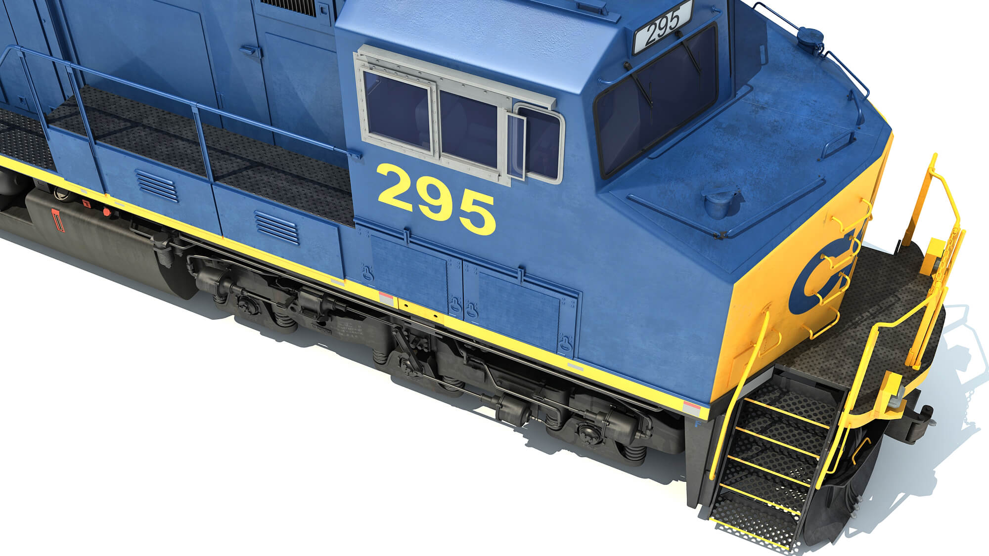 CSX Diesel Electric Locomotive - 3D Model by 3D Horse