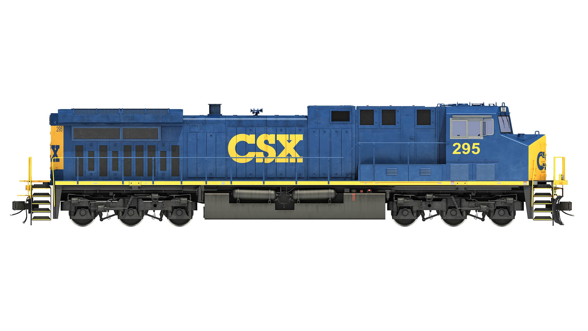 CSX Diesel Electric Locomotive - 3D Model by 3D Horse