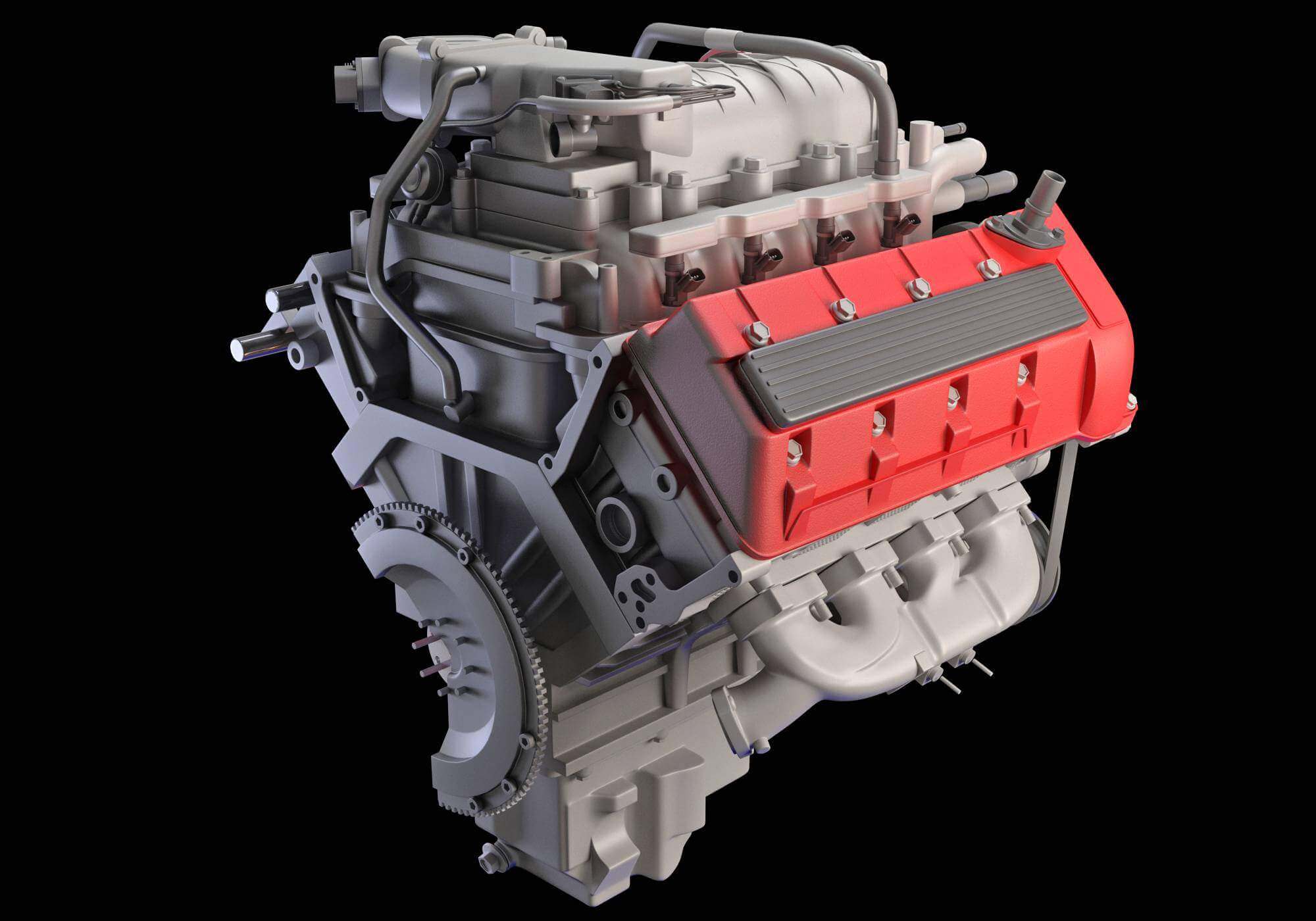 Cutaway V8 Engine Ignition - 3D Model by 3D Horse