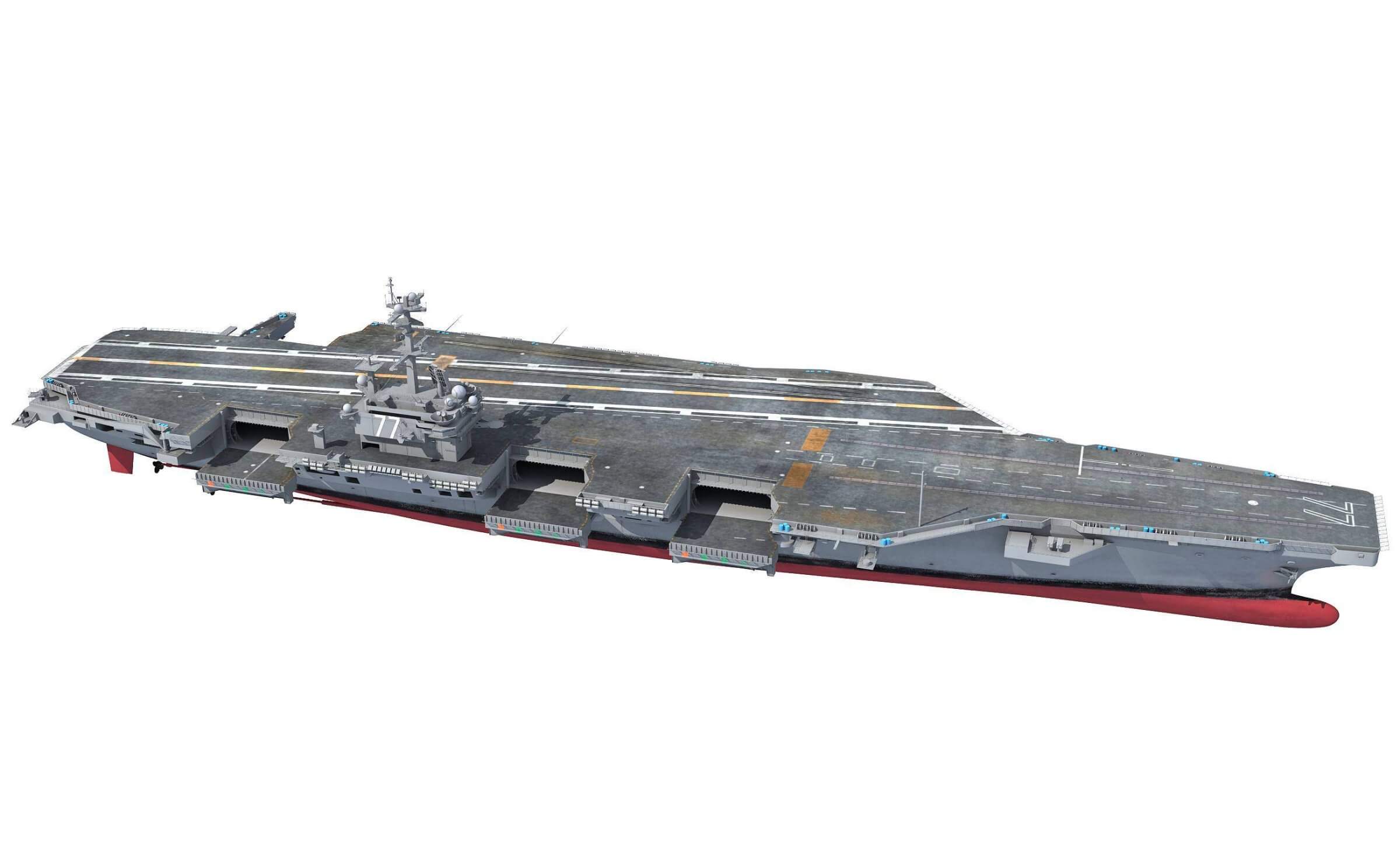 CVN 77 Aircraft Carrier - 3D Model by 3D Horse