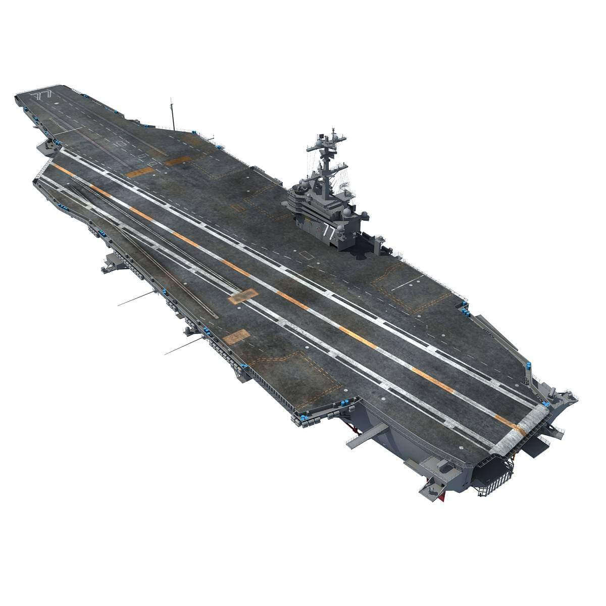 CVN 77 Aircraft Carrier - 3D Model by 3D Horse