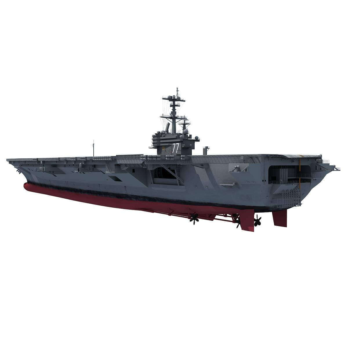 CVN 77 Aircraft Carrier - 3D Model by 3D Horse