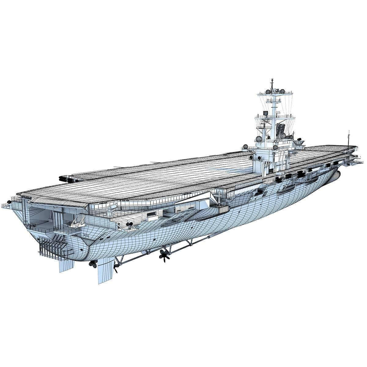 CVN 77 Aircraft Carrier - 3D Model by 3D Horse