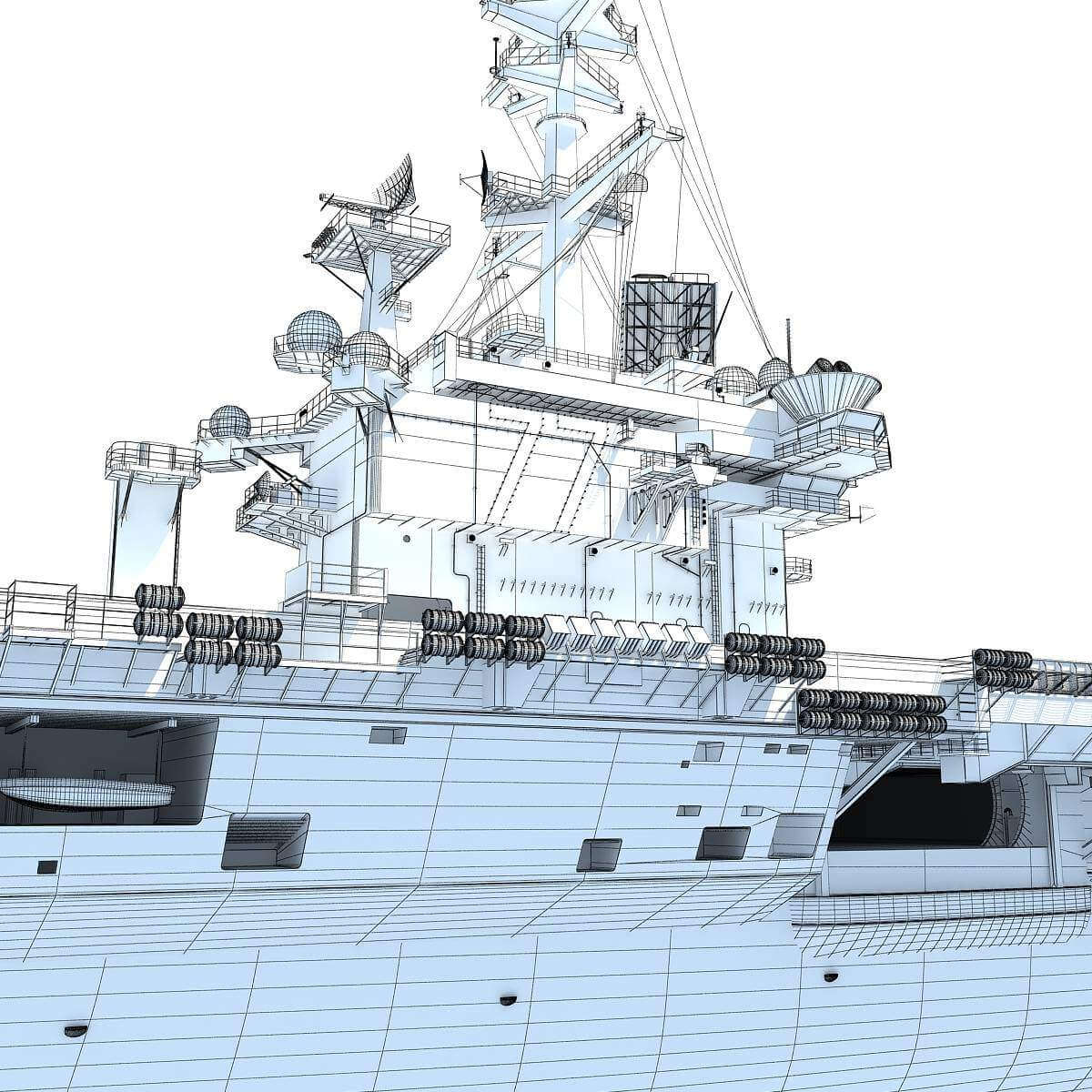 CVN 77 Aircraft Carrier - 3D Model by 3D Horse