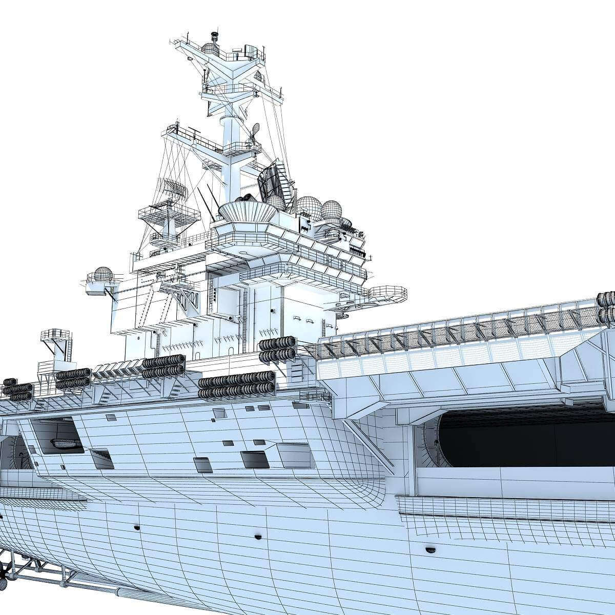 CVN 77 Aircraft Carrier - 3D Model by 3D Horse