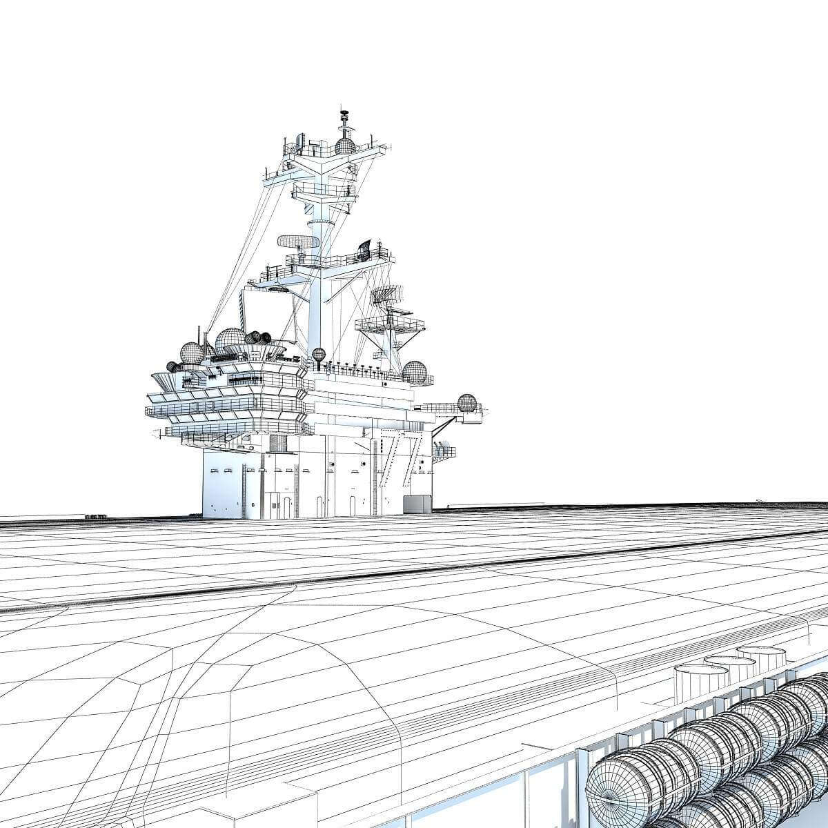CVN 77 Aircraft Carrier - 3D Model by 3D Horse