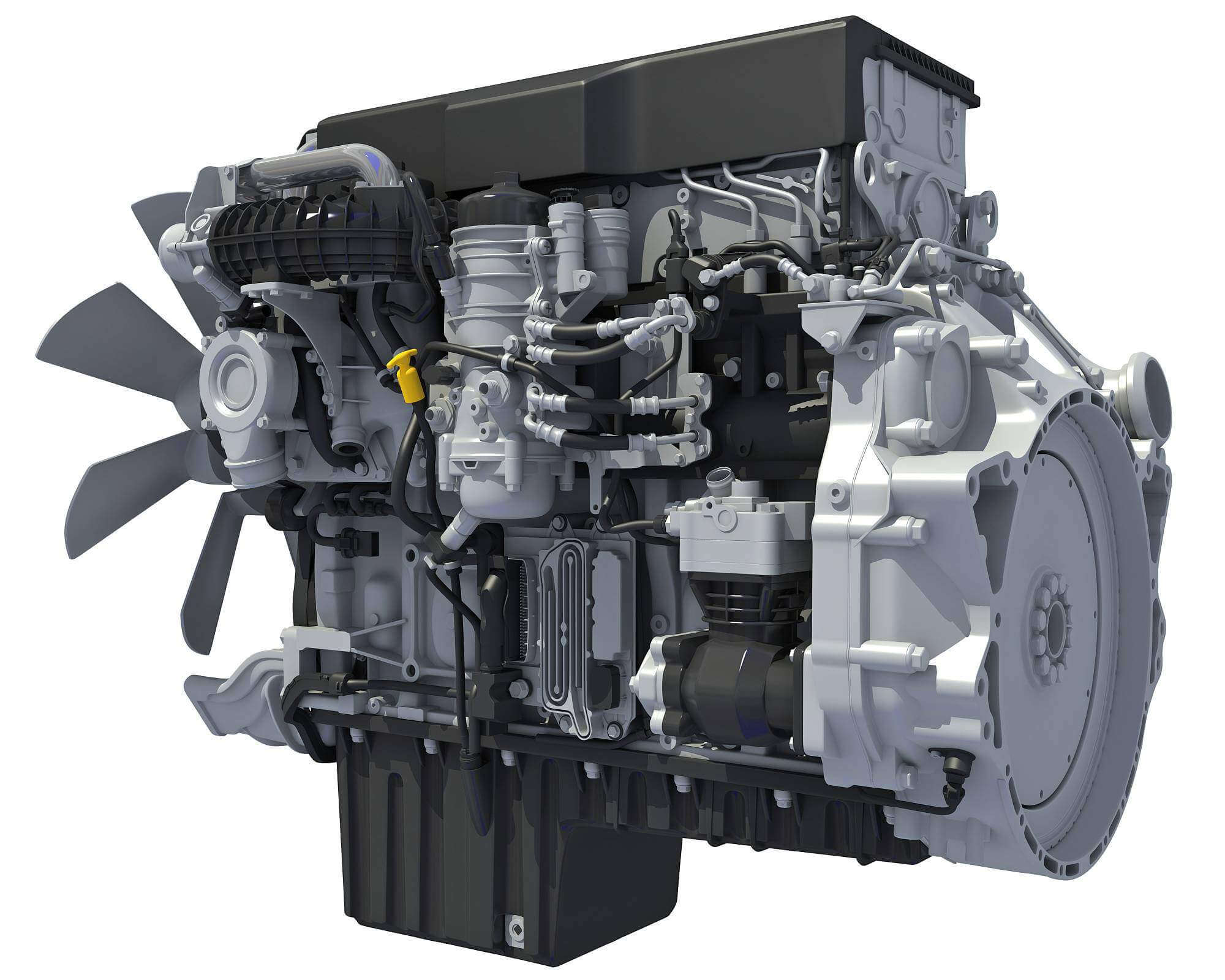 Detroit DD16 Truck Engine - 3D Model by 3D Horse