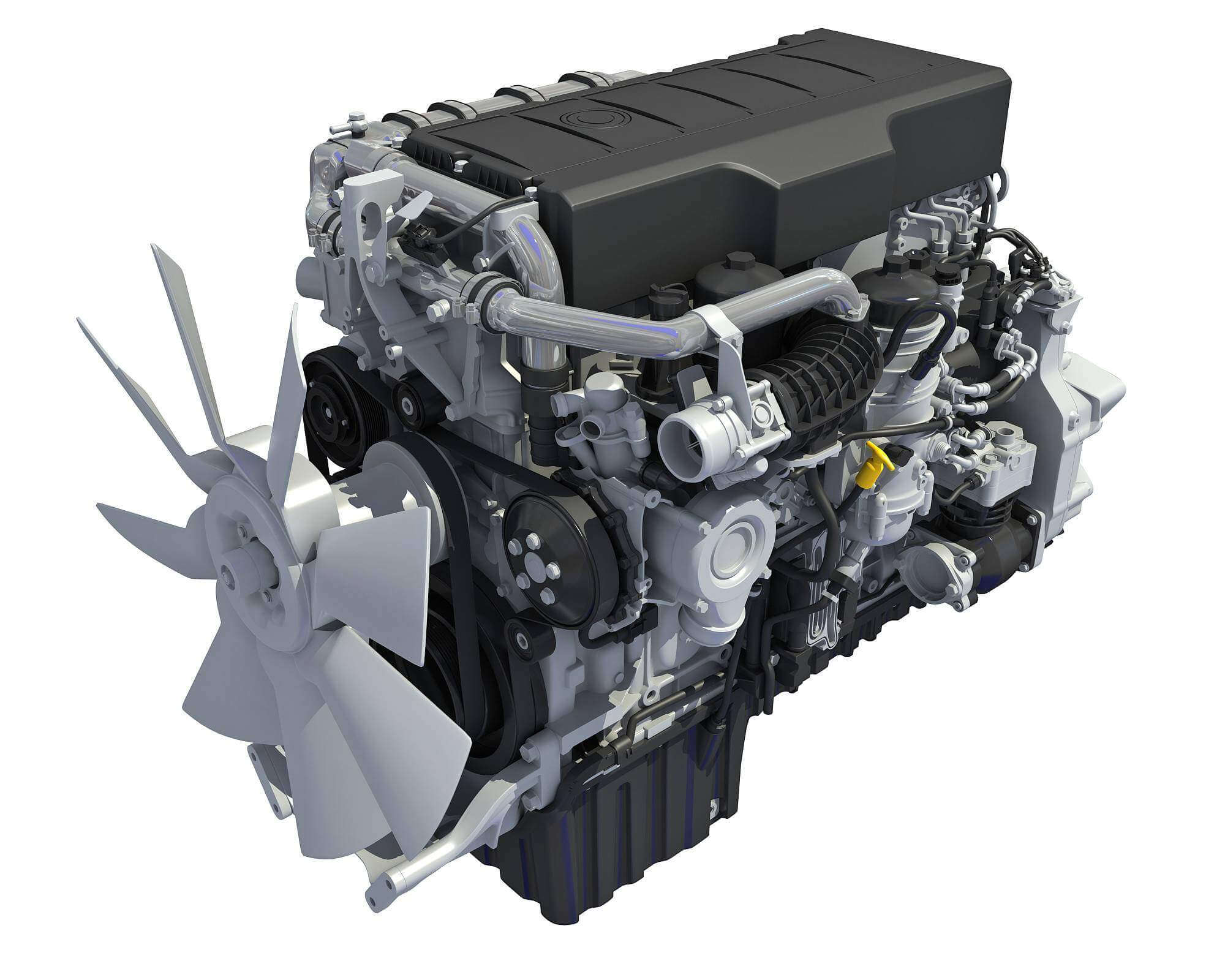 Detroit DD16 Truck Engine - 3D Model by 3D Horse