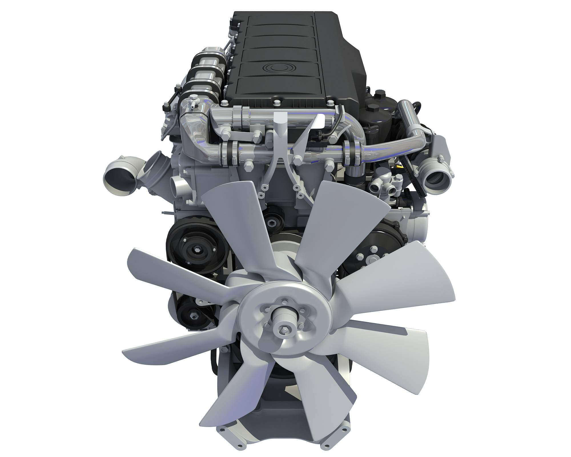 Detroit DD16 Truck Engine - 3D Model by 3D Horse