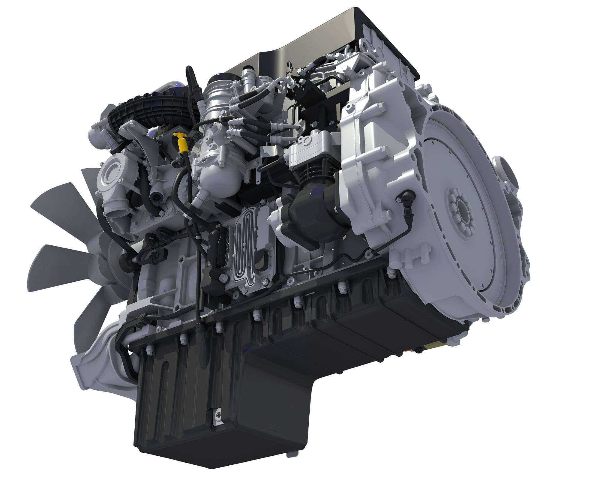 Detroit DD16 Truck Engine - 3D Model by 3D Horse