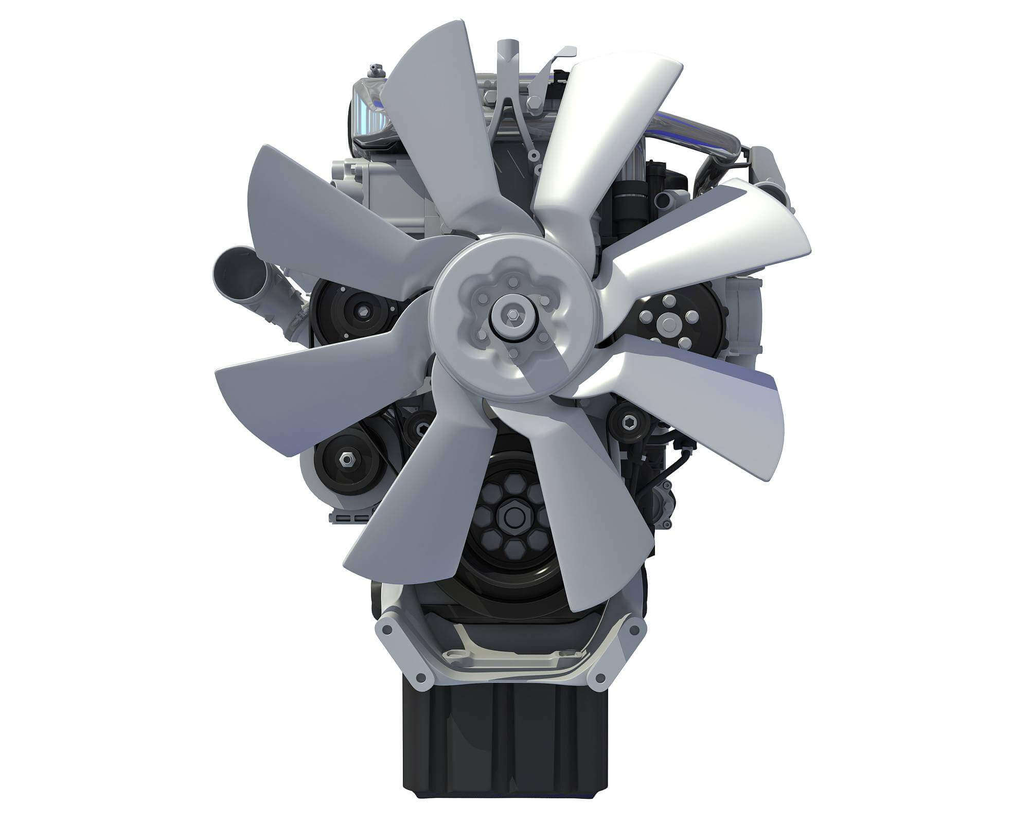 Detroit DD16 Truck Engine - 3D Model by 3D Horse