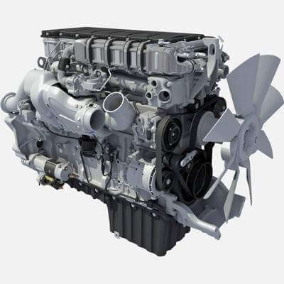 Detroit DD16 Truck Engine - 3D Model by 3D Horse