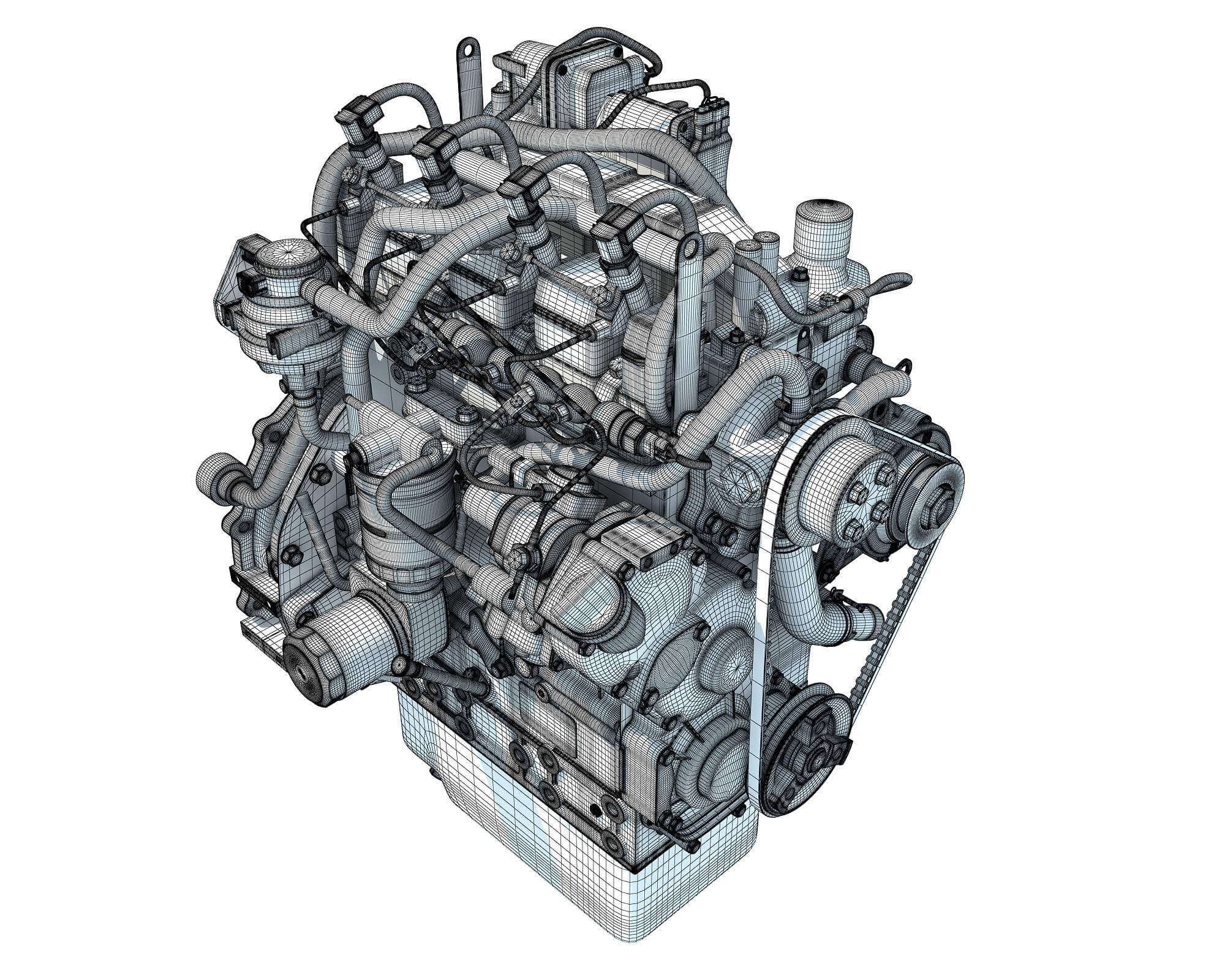 Diesel Engine - 3D Model by 3D Horse