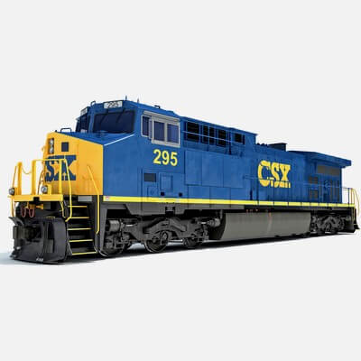 Diesel Locomotive CSX - 3D Model by 3D Horse