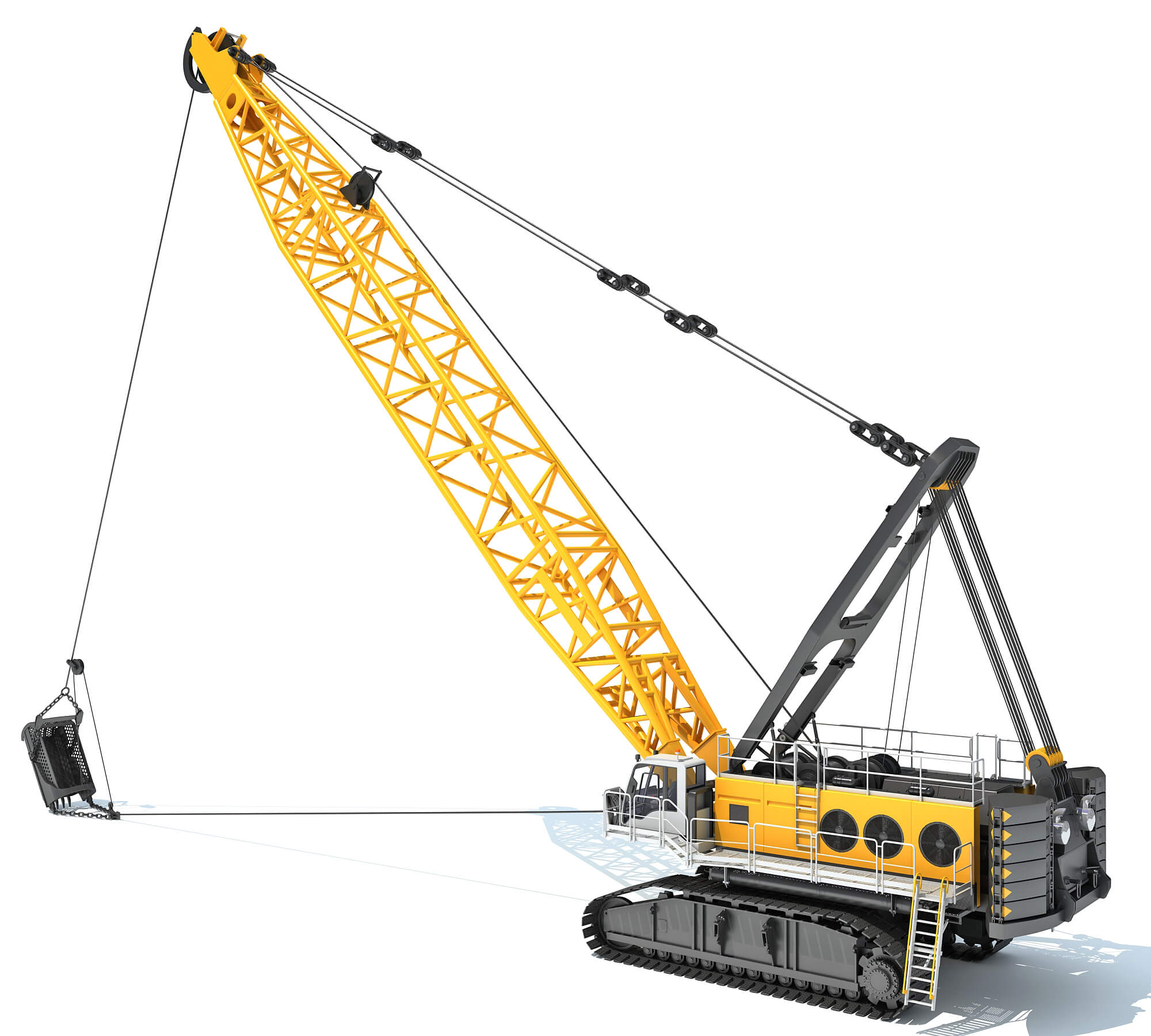 Dragline Excavator Mining Construction Machinery - 3D Model by 3D Horse
