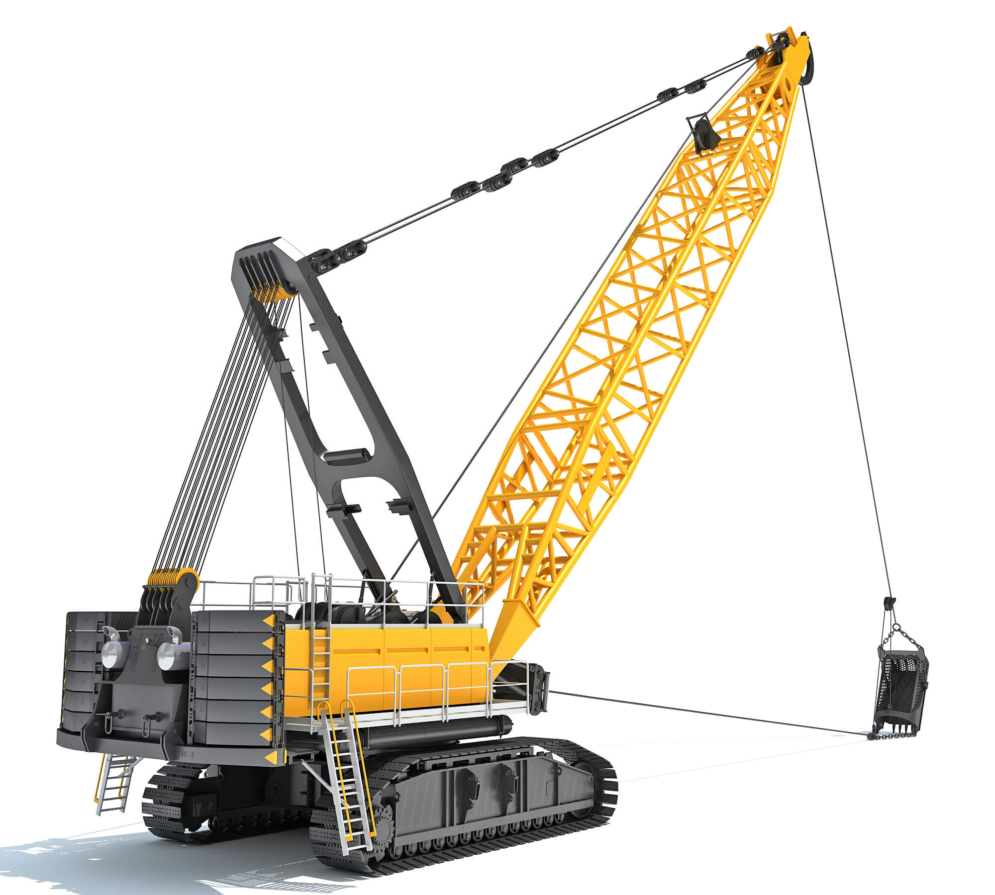 Dragline Excavator Mining Construction Machinery - 3D Model by 3D Horse