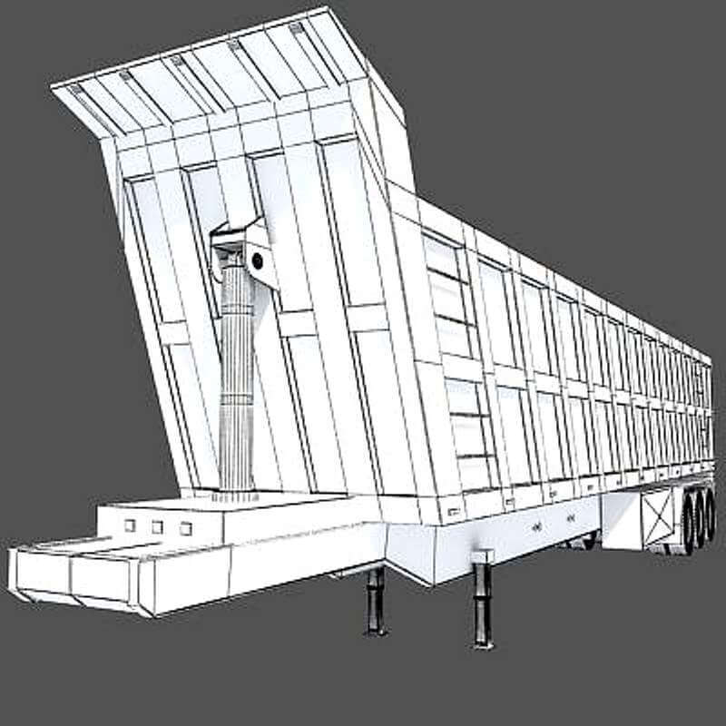 Dump Trailer 05 - 3D Model by 3D Horse