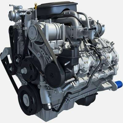 Duramax Diesel V8 Turbo Engine - 3D Model by 3D Horse