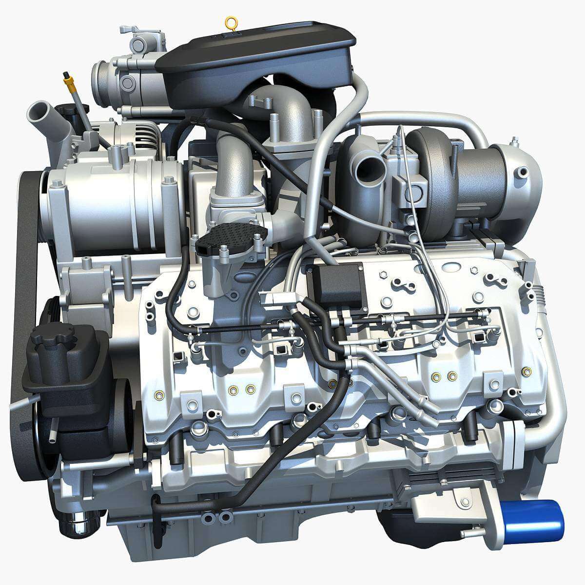 Duramax V8 Engine - 3D Model by 3D Horse