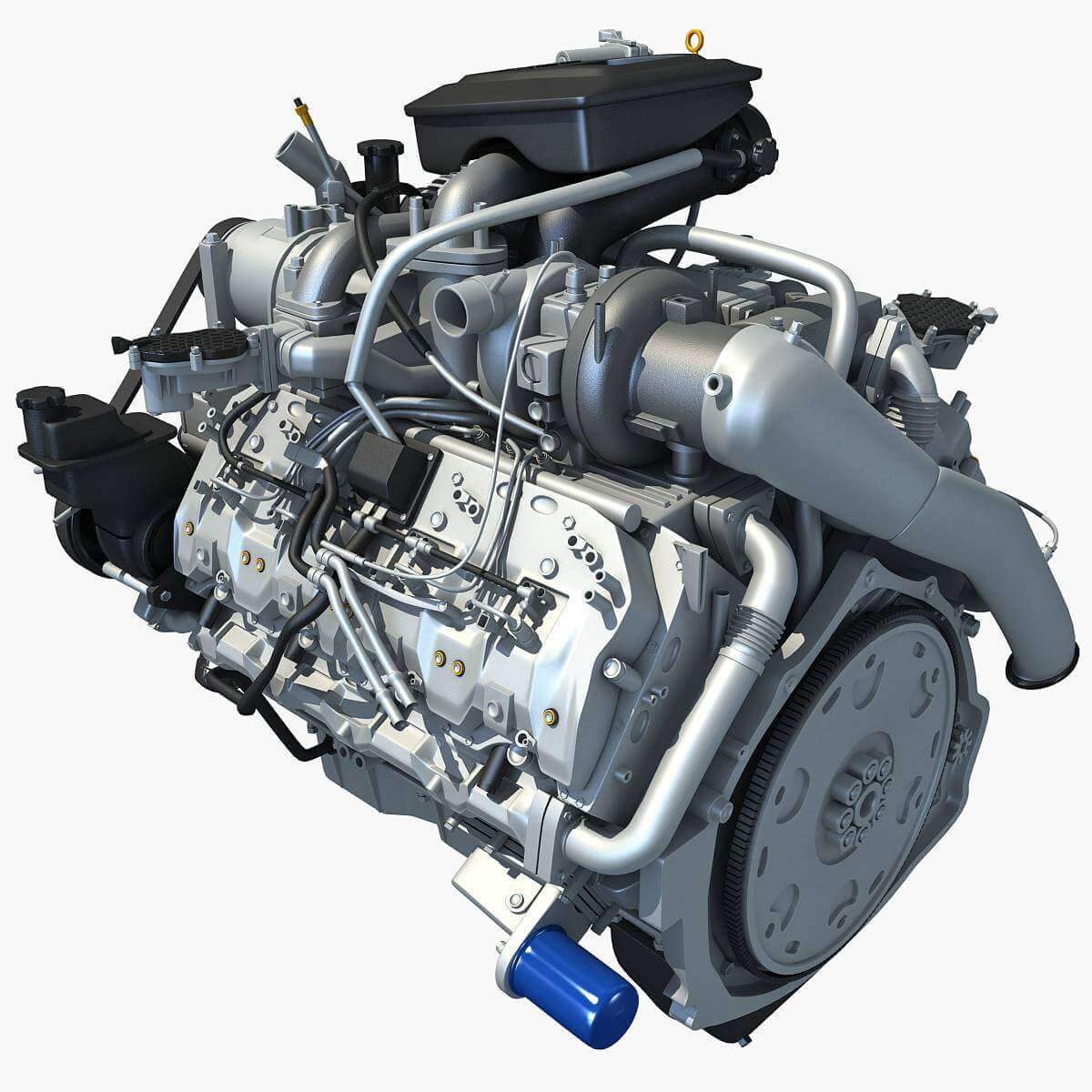 Duramax V8 Engine - 3D Model by 3D Horse